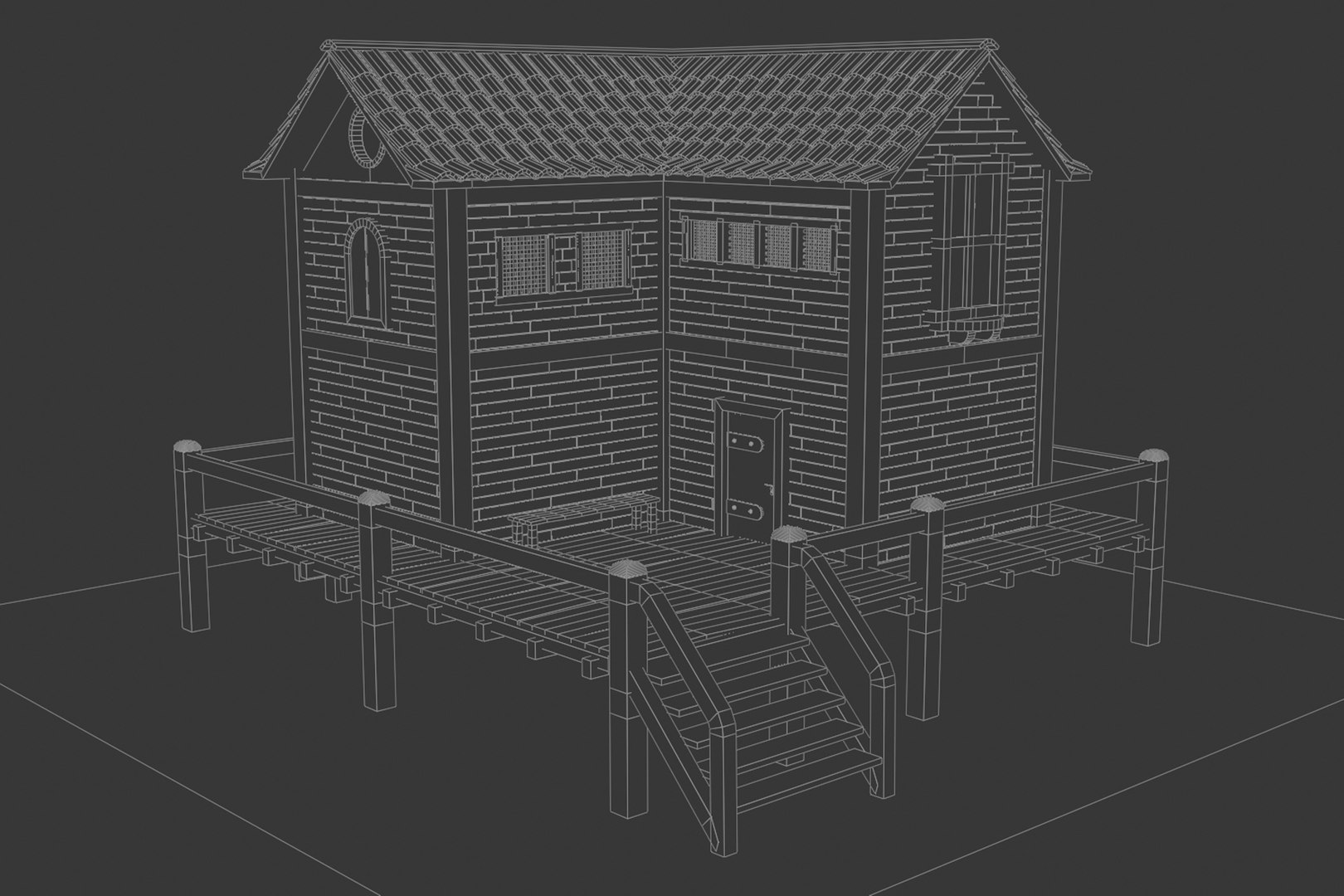 Medieval House Game Ready Object 3D Model - TurboSquid 1790303