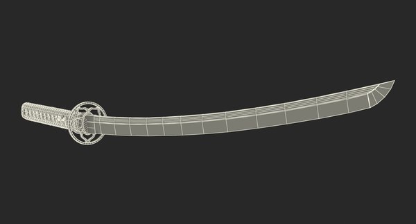 3d model katana sword