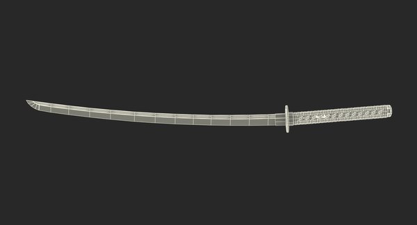 3d model katana sword
