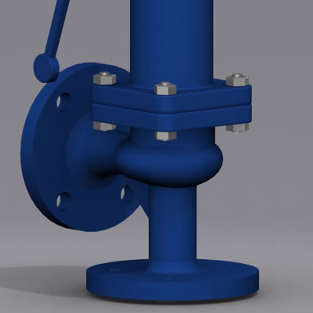 3d model valve safety modeled