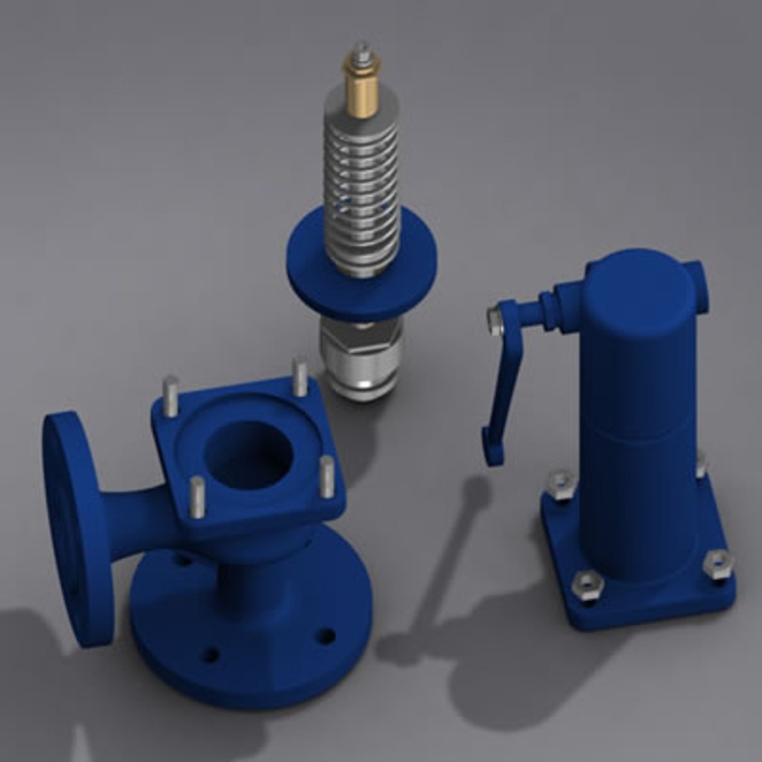 3d model valve safety modeled