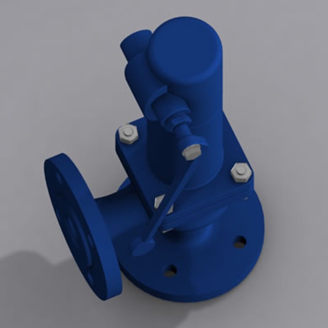 3d model valve safety modeled