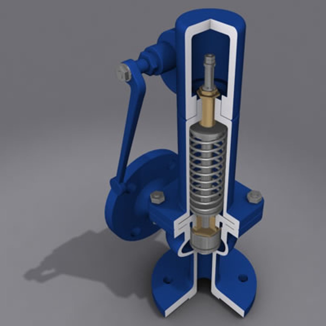 3d model valve safety modeled