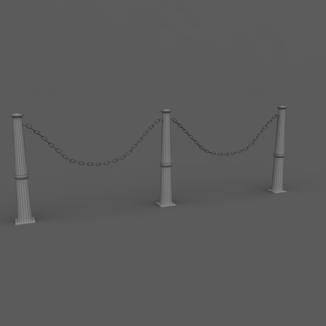 3D Chain Iron Model - TurboSquid 1442395
