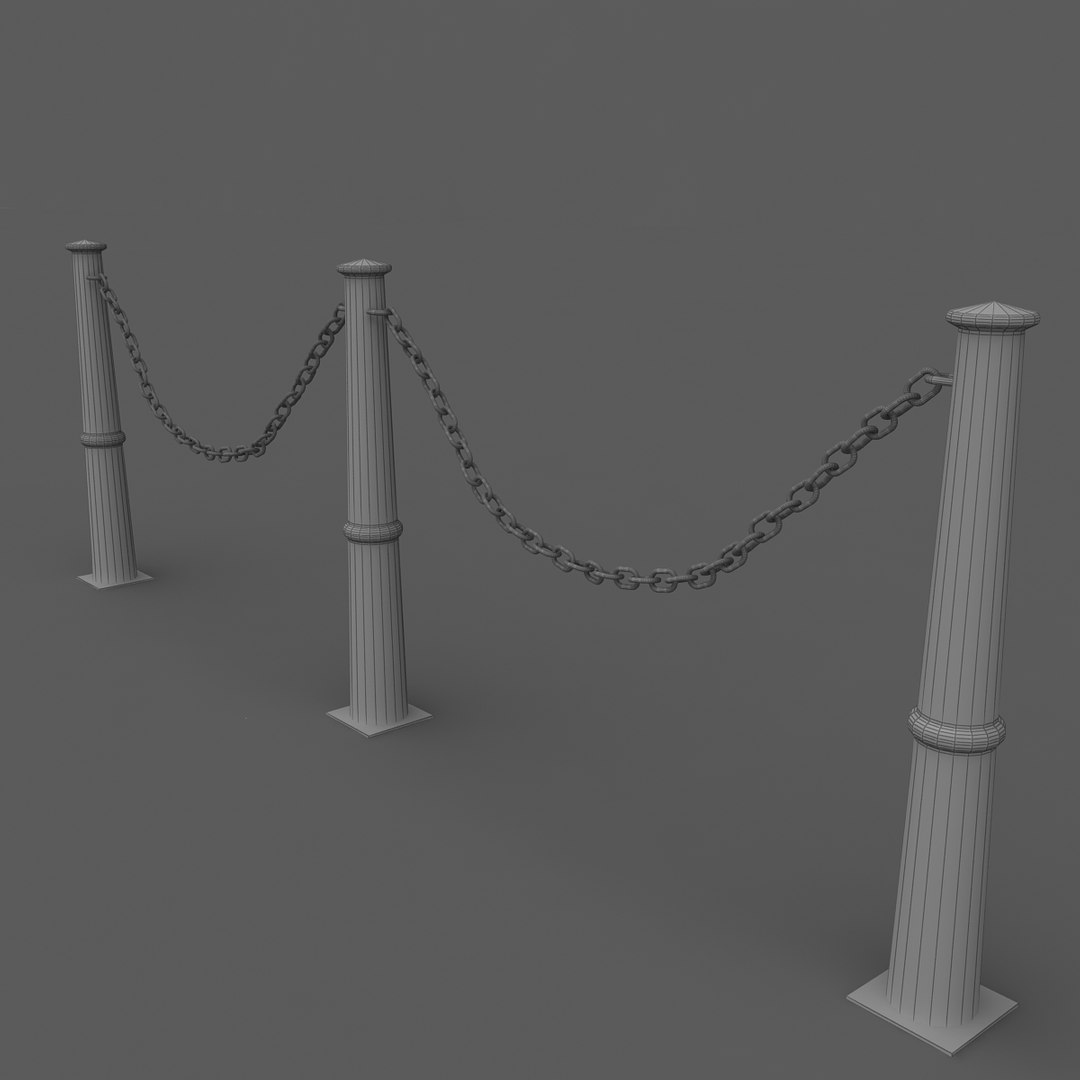 3D Chain Iron Model - TurboSquid 1442395
