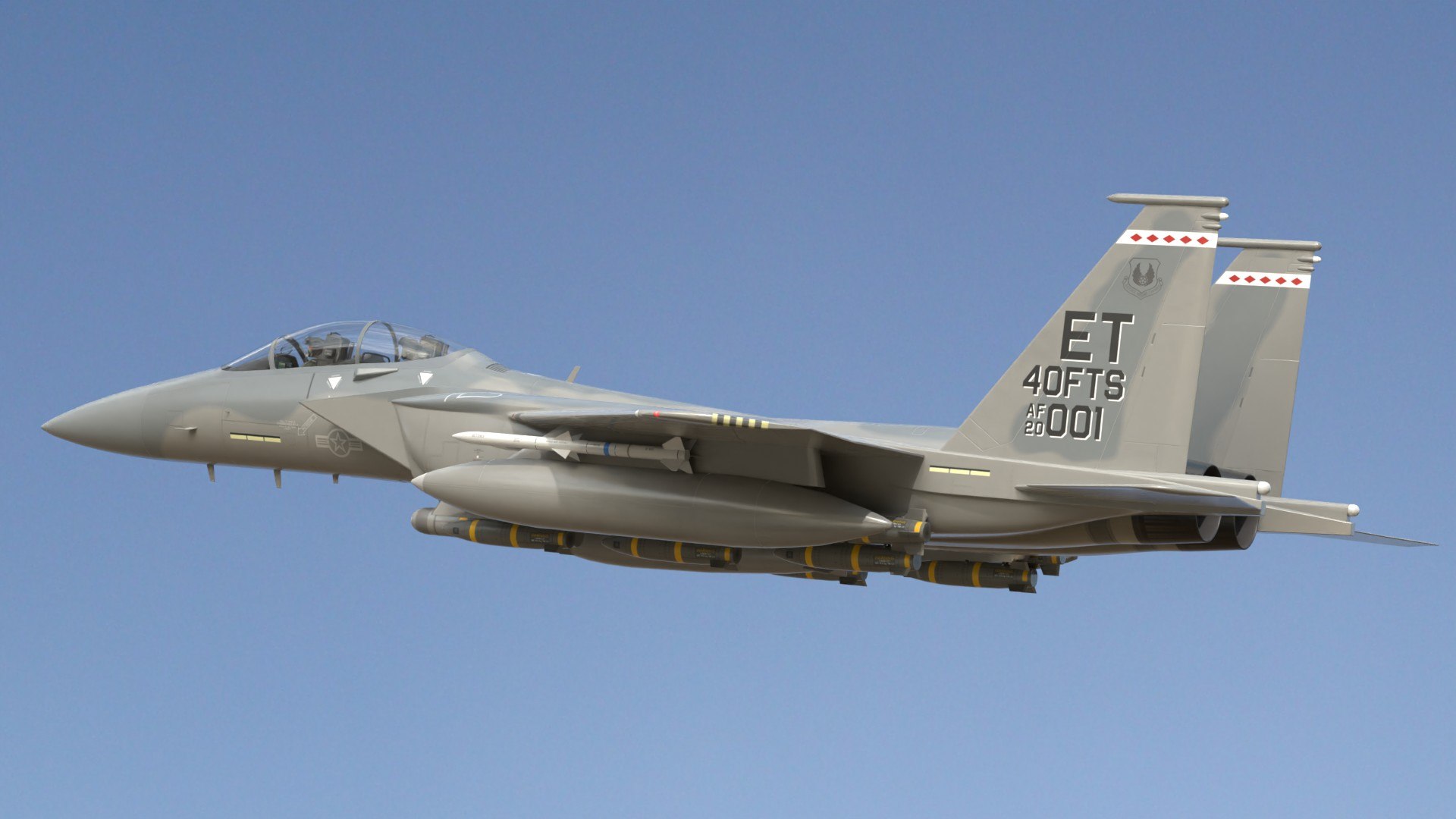 Eagle II F15EX SC Model - TurboSquid 2441076