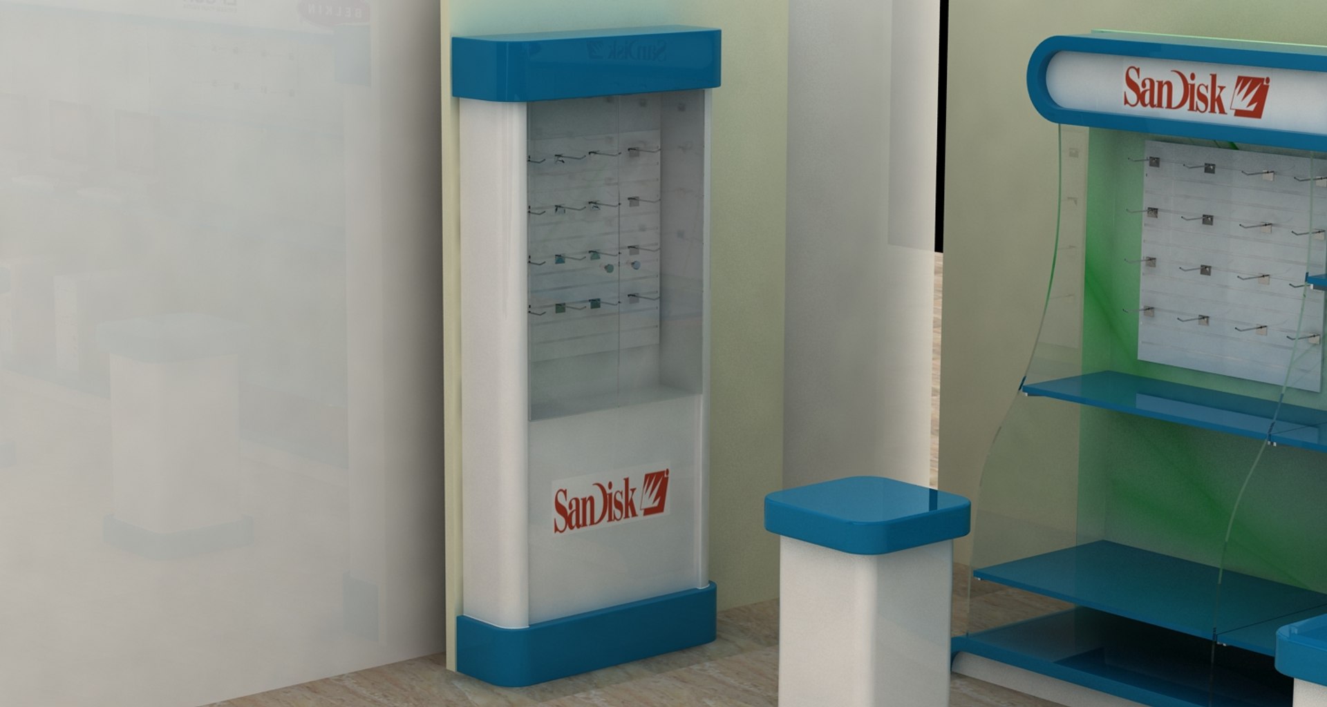 computer retail mall 3d model