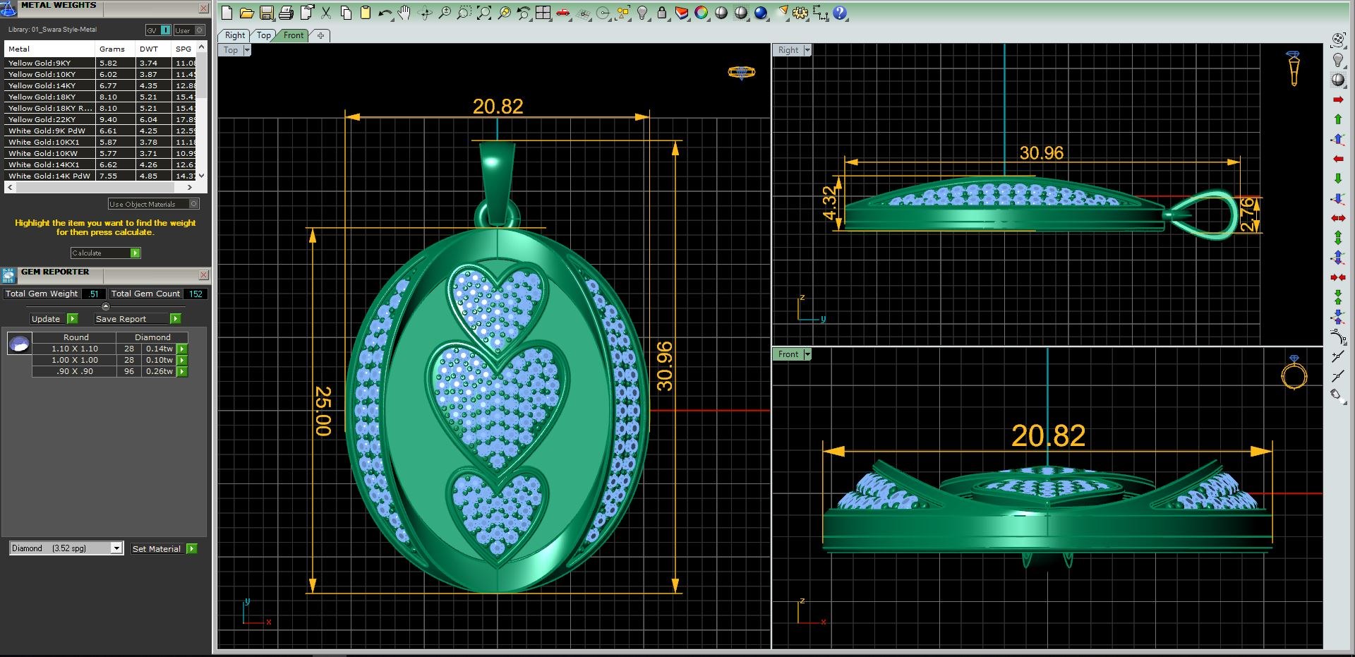 Diamond Jewellery 3D Model - TurboSquid 1597348