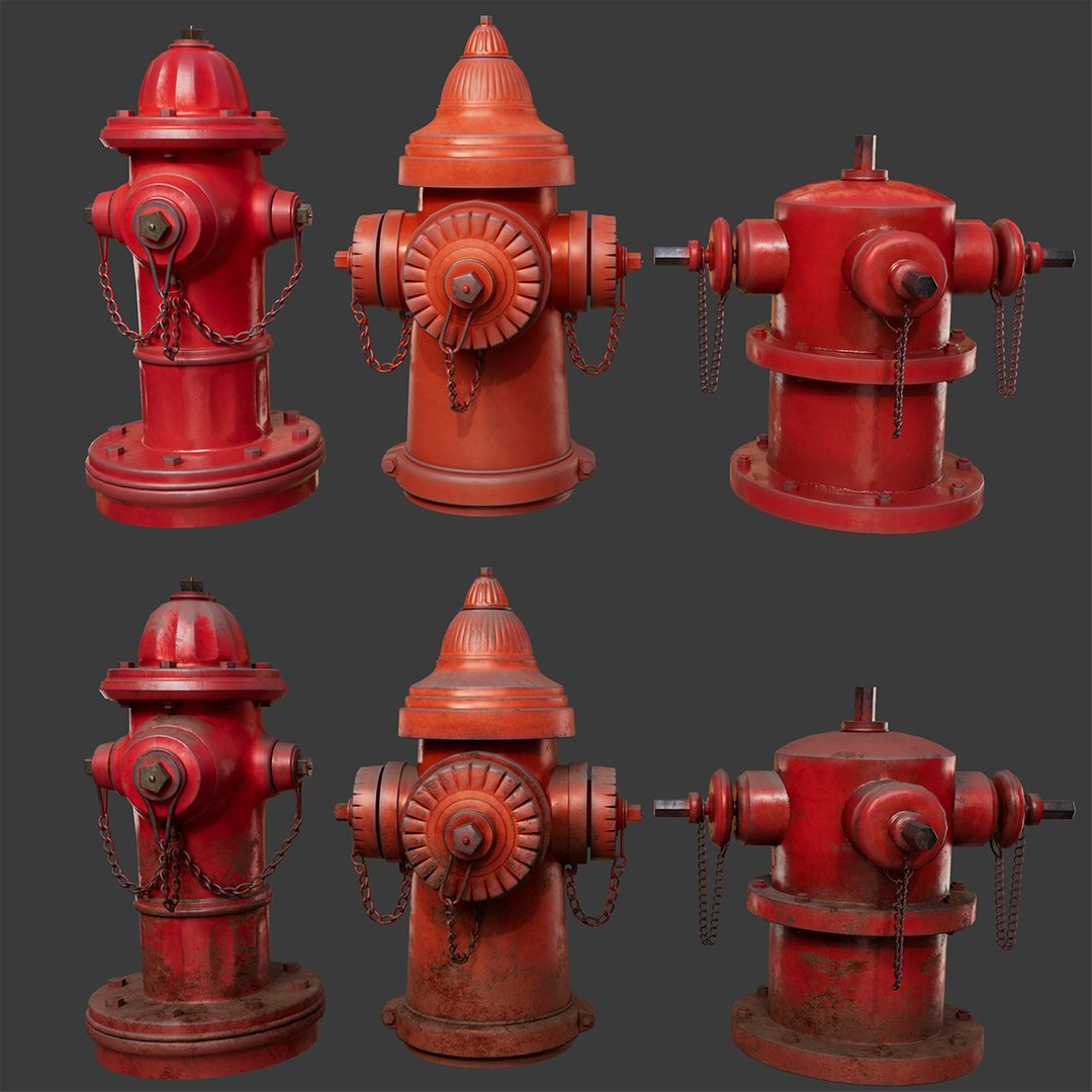 Fireplug Model - TurboSquid 2352194