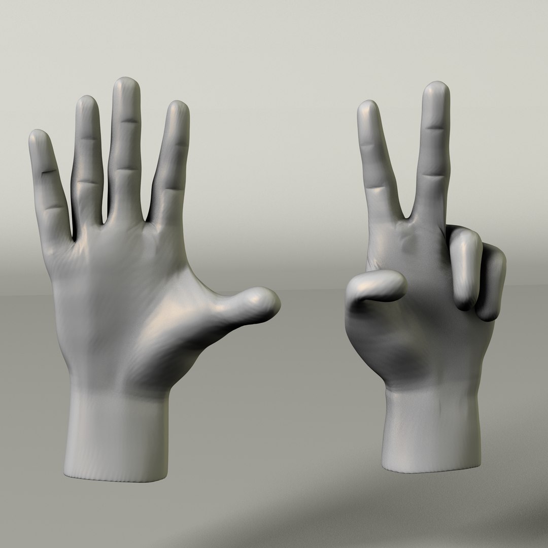 Hands Rigged C4d