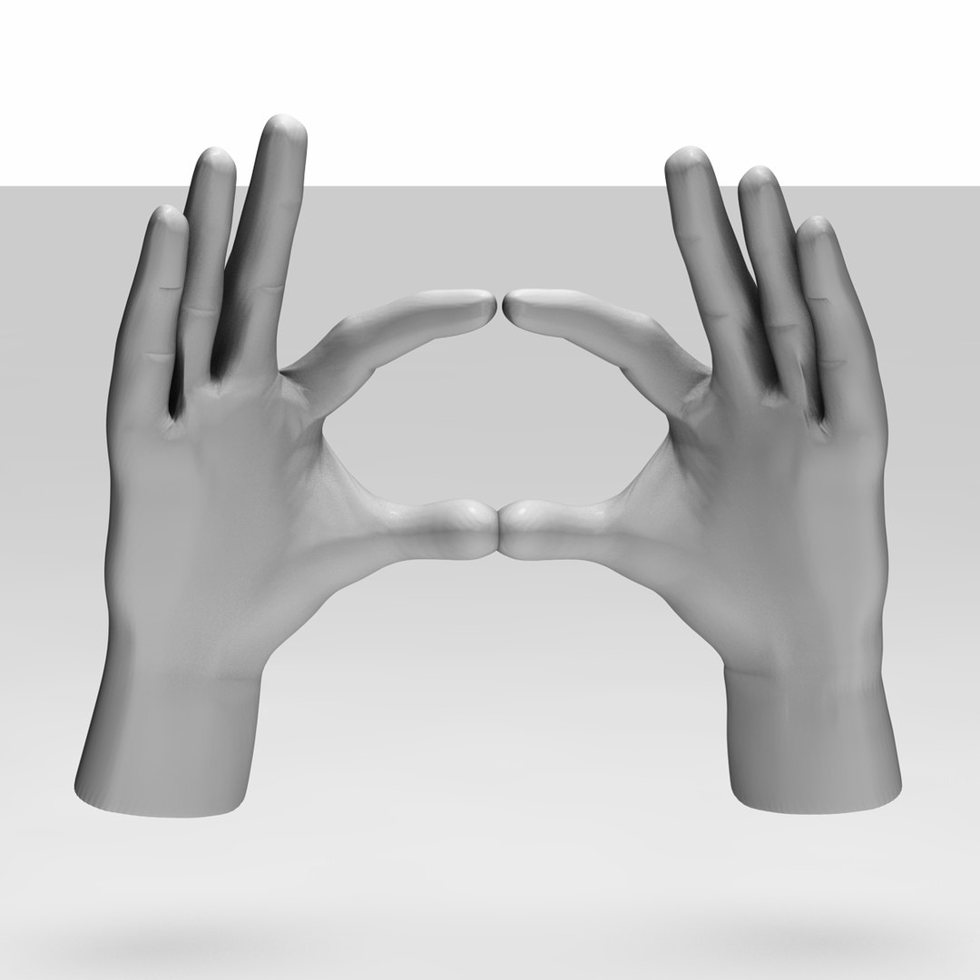 Hands Rigged C4d