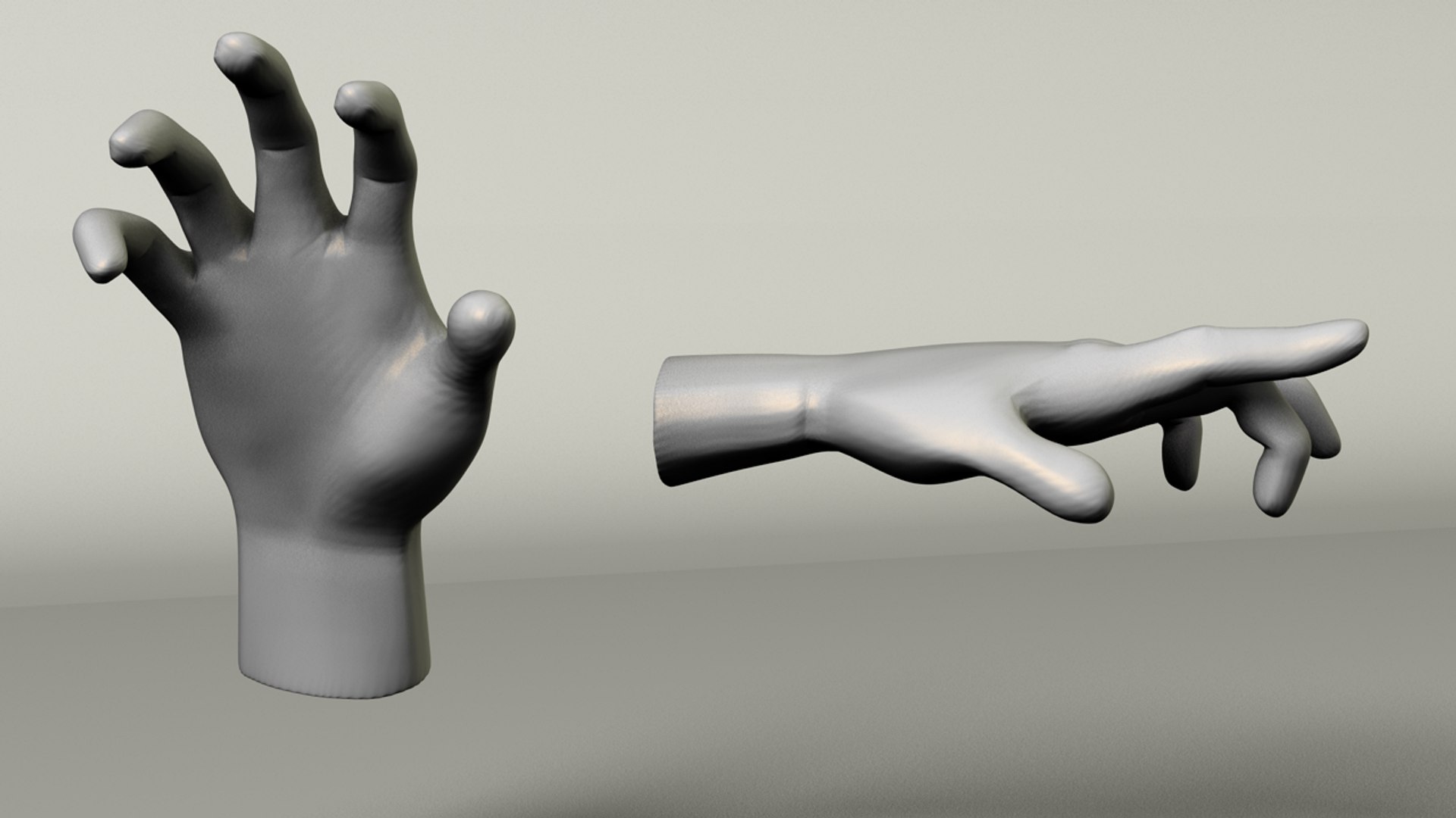 Hands Rigged C4d