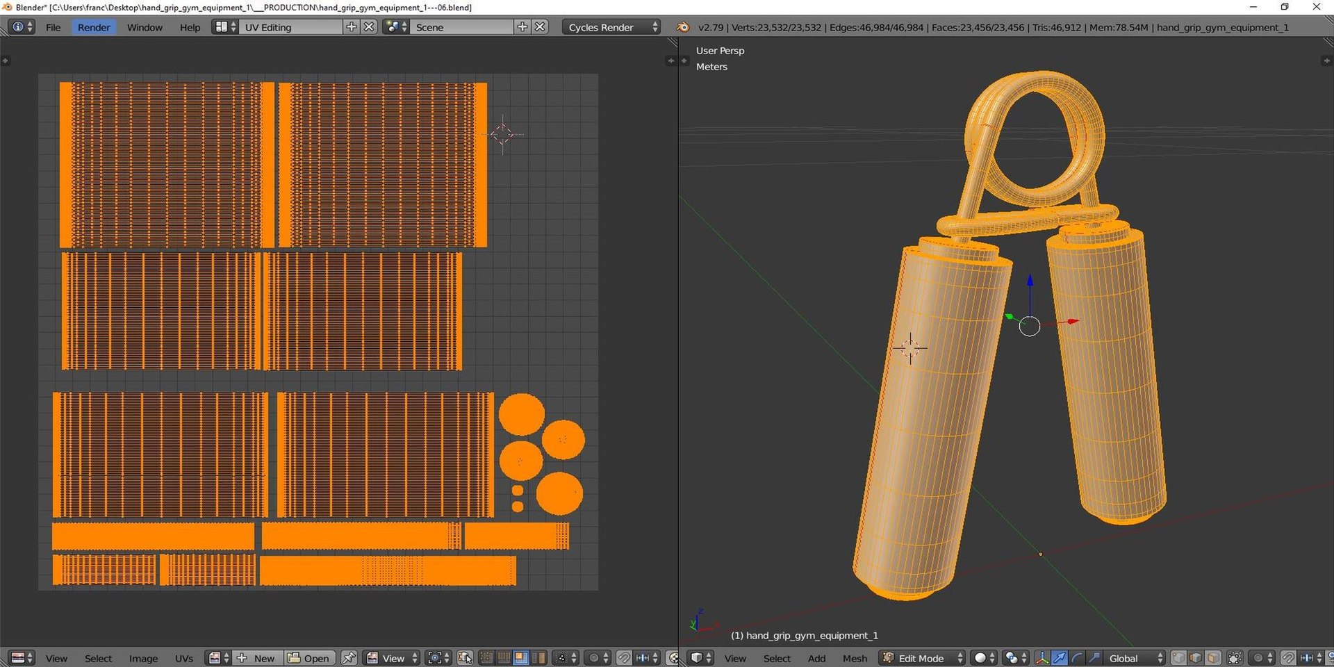 3D hand grip gym equipment model - TurboSquid 1442008