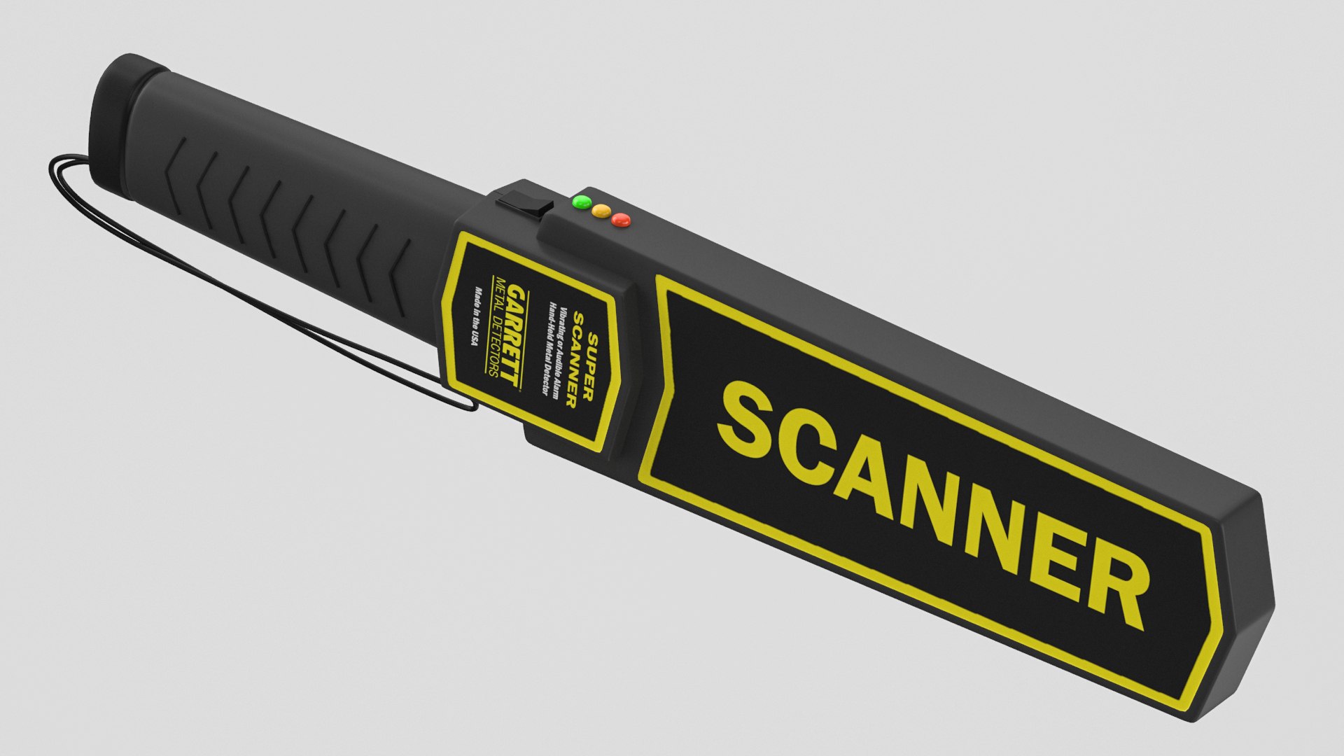 Handheld Scanner Metal Detector 3D Model - TurboSquid 1903444