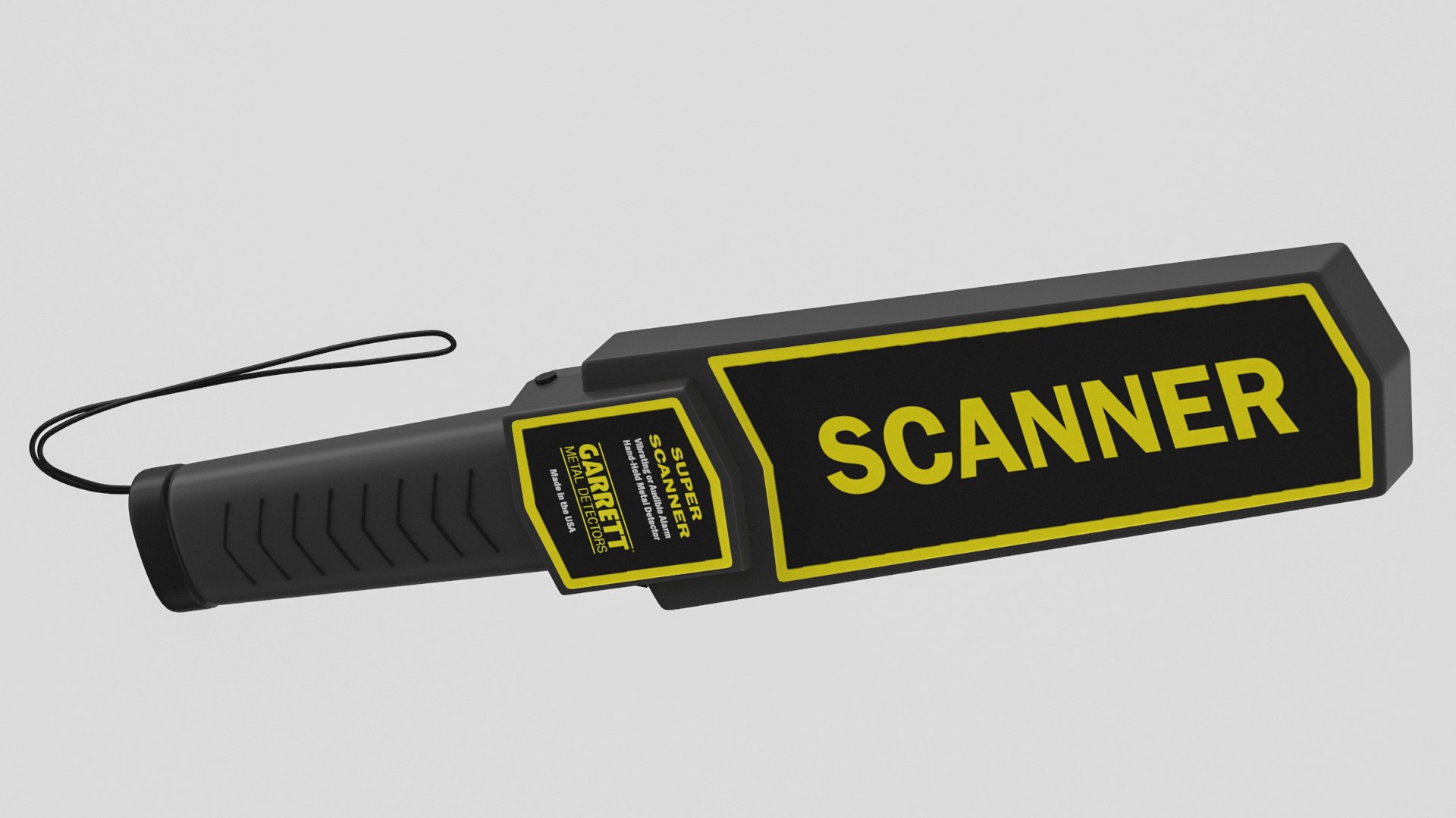 Handheld Scanner Metal Detector 3D Model - TurboSquid 1903444