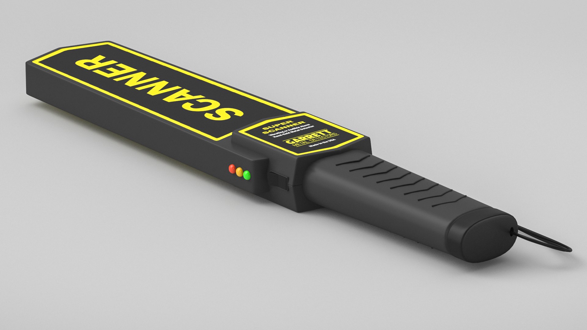 Handheld Scanner Metal Detector 3D Model - TurboSquid 1903444
