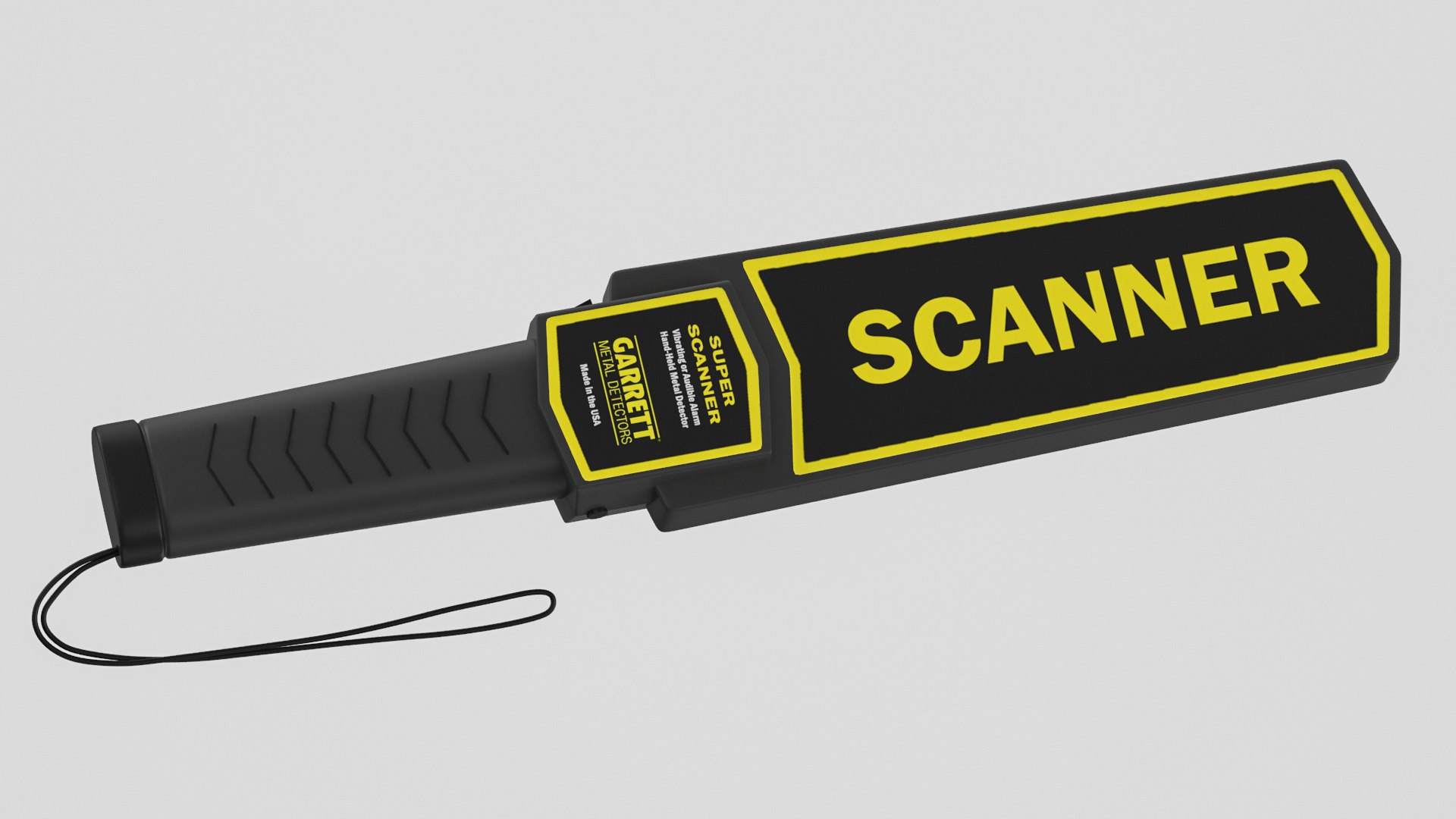 Handheld Scanner Metal Detector 3D Model - TurboSquid 1903444