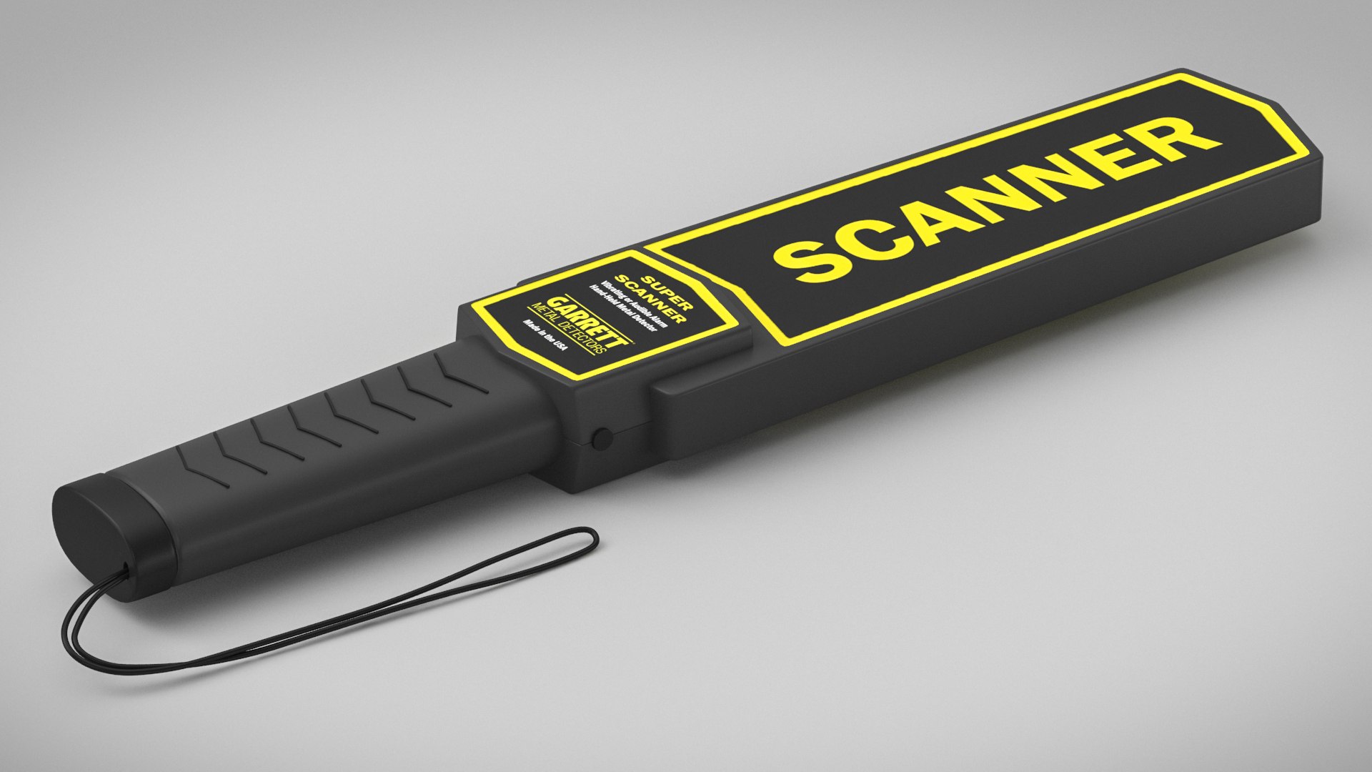 Handheld Scanner Metal Detector 3D Model - TurboSquid 1903444