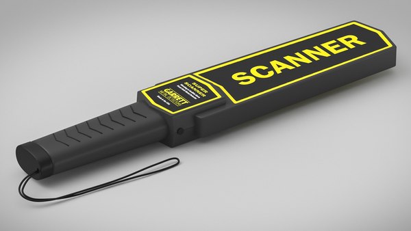 Handheld Scanner Metal Detector 3D model - TurboSquid 1903444