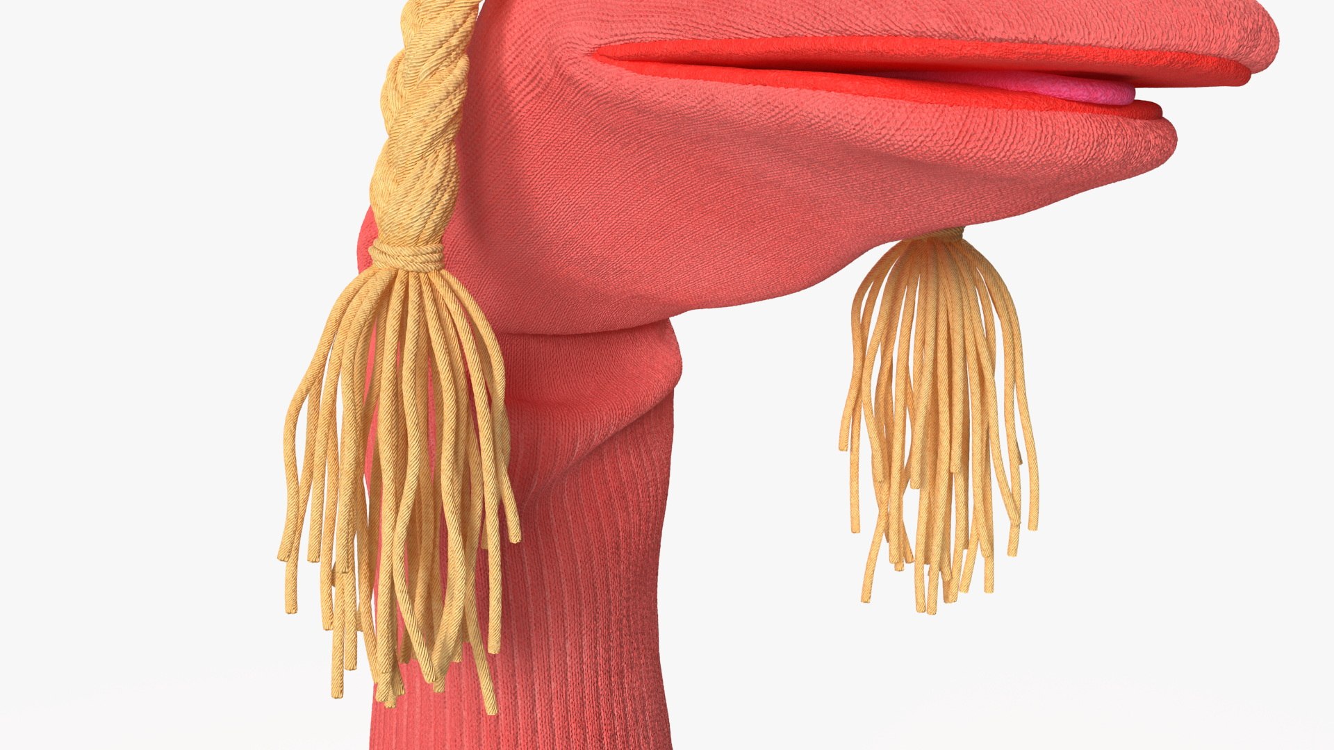 3D Sock Puppet With Googly Eyes Girl Pink - TurboSquid 2270260