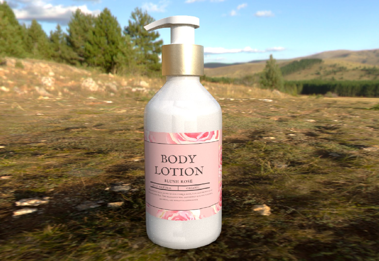 Rose Body Lotion 3D - TurboSquid 2076037