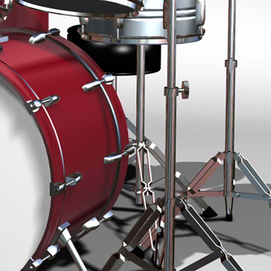 3d Model Drum Set Kit