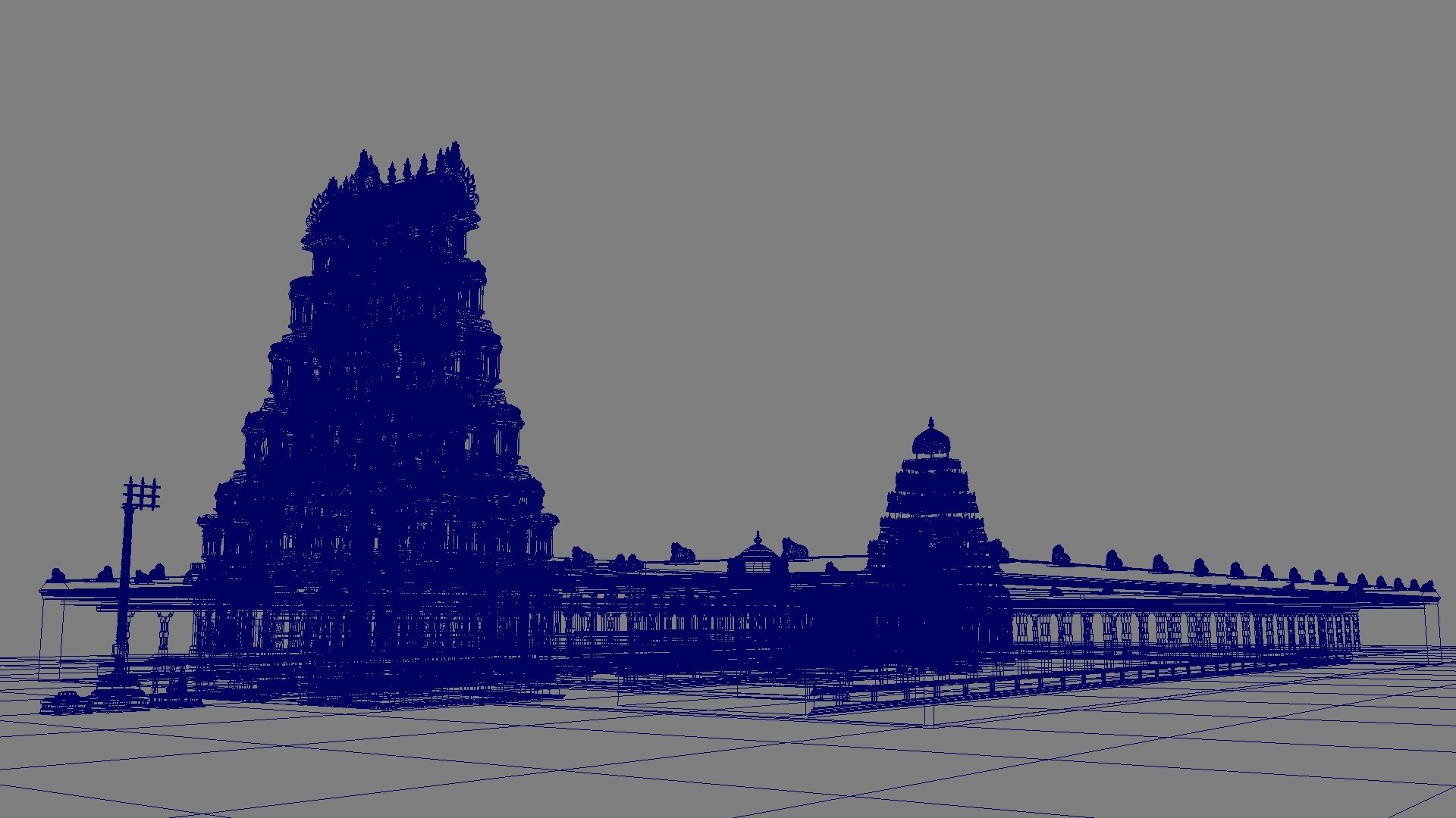 Indian Temple 3d Model