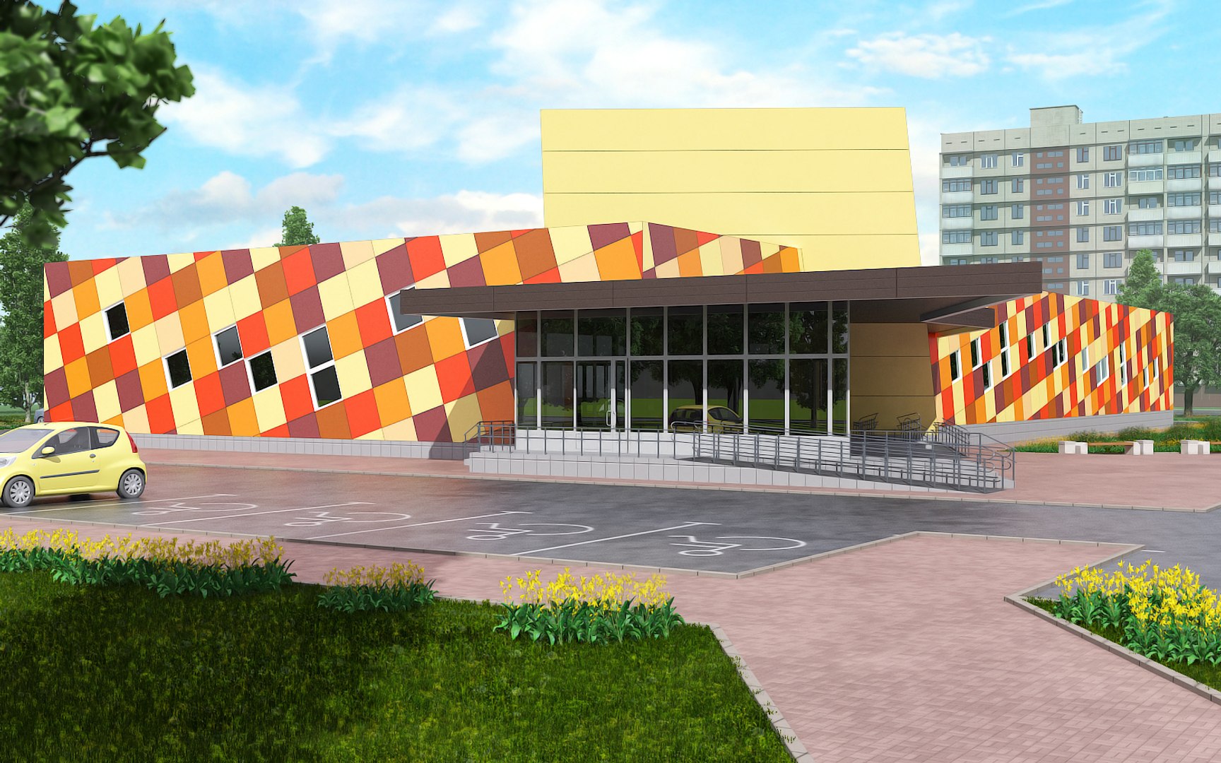 3D Shop Building - TurboSquid 1153015