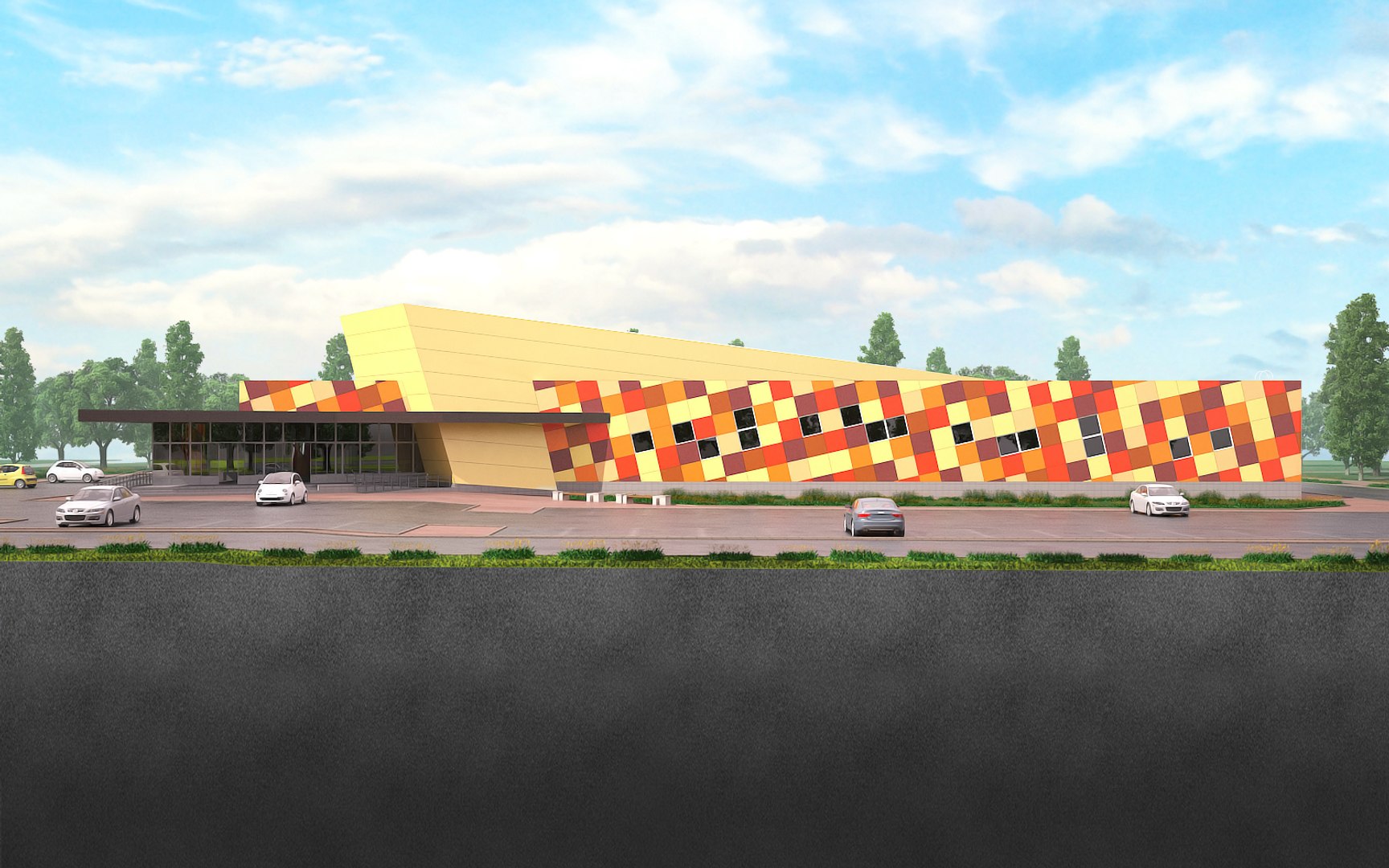 3D Shop Building - TurboSquid 1153015