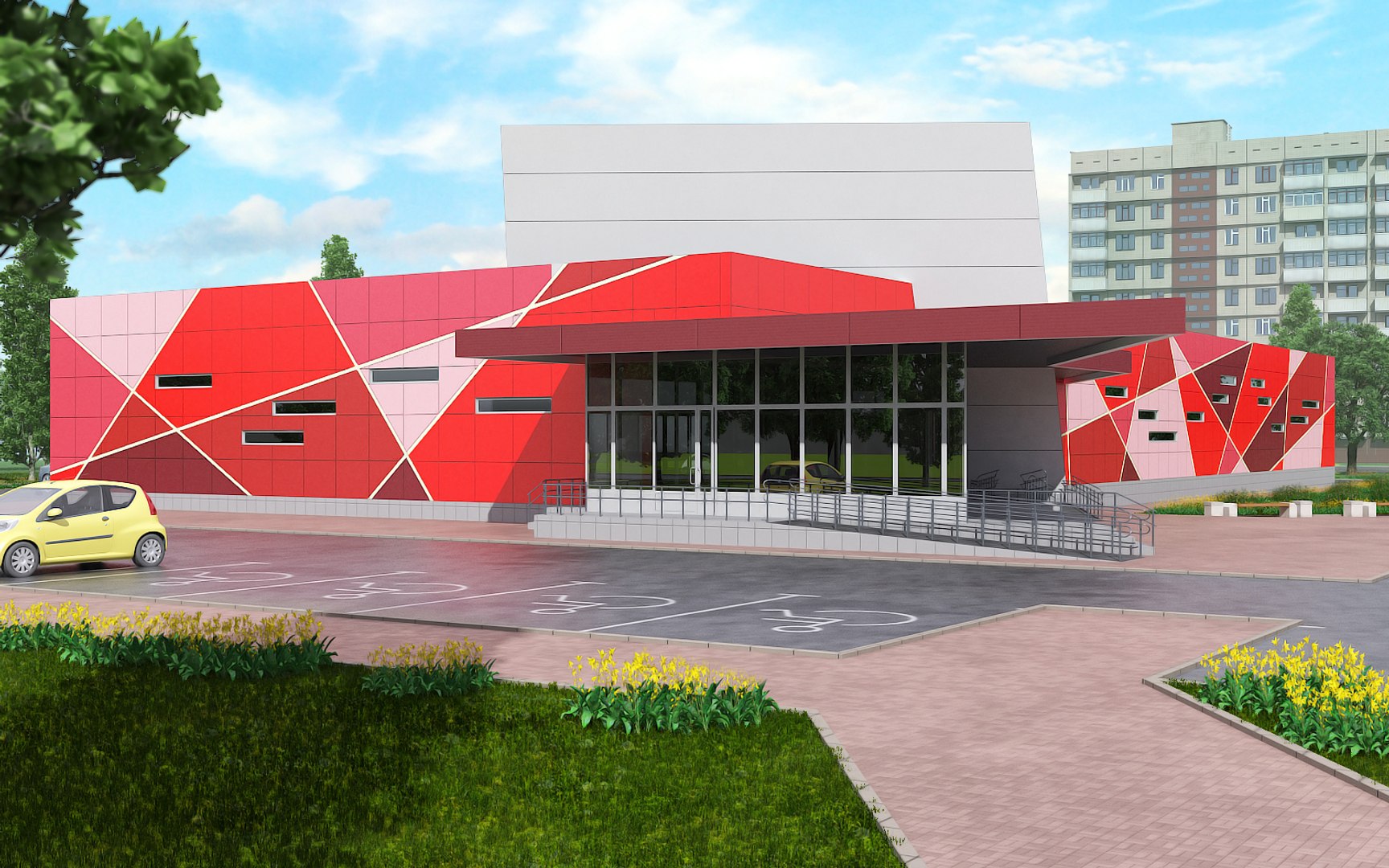 3D Shop Building - TurboSquid 1153015