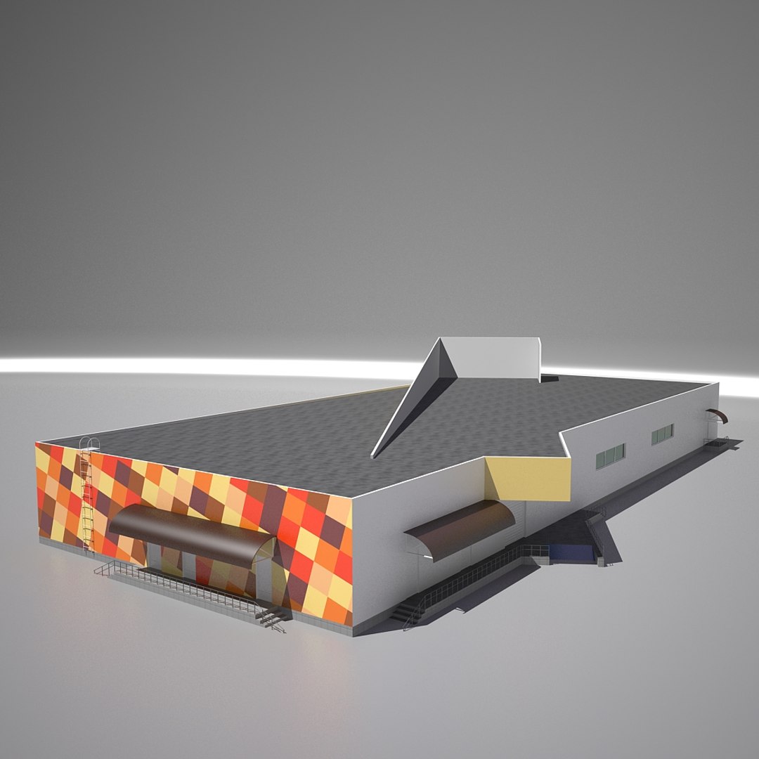 3D Shop Building - TurboSquid 1153015