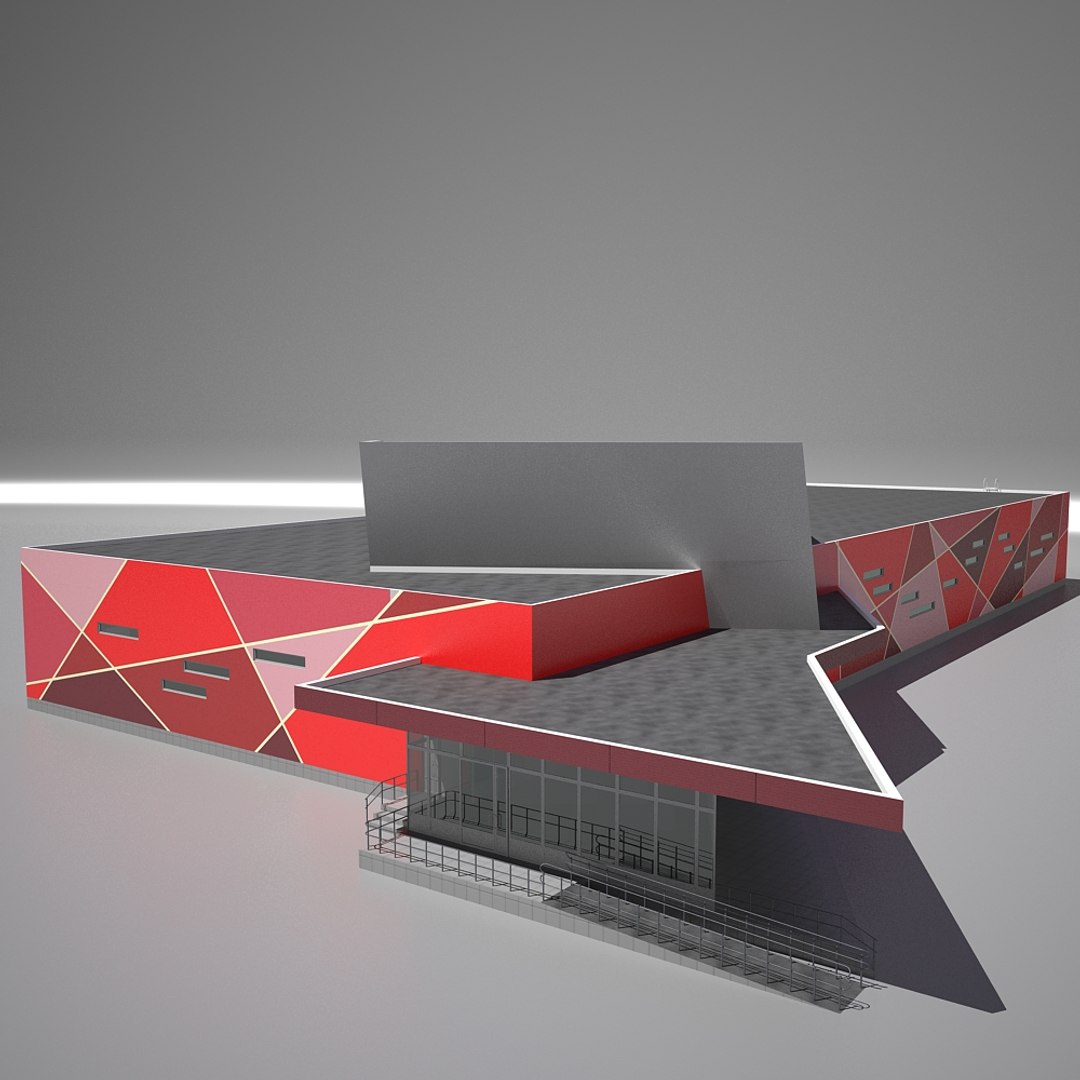 3D Shop Building - TurboSquid 1153015