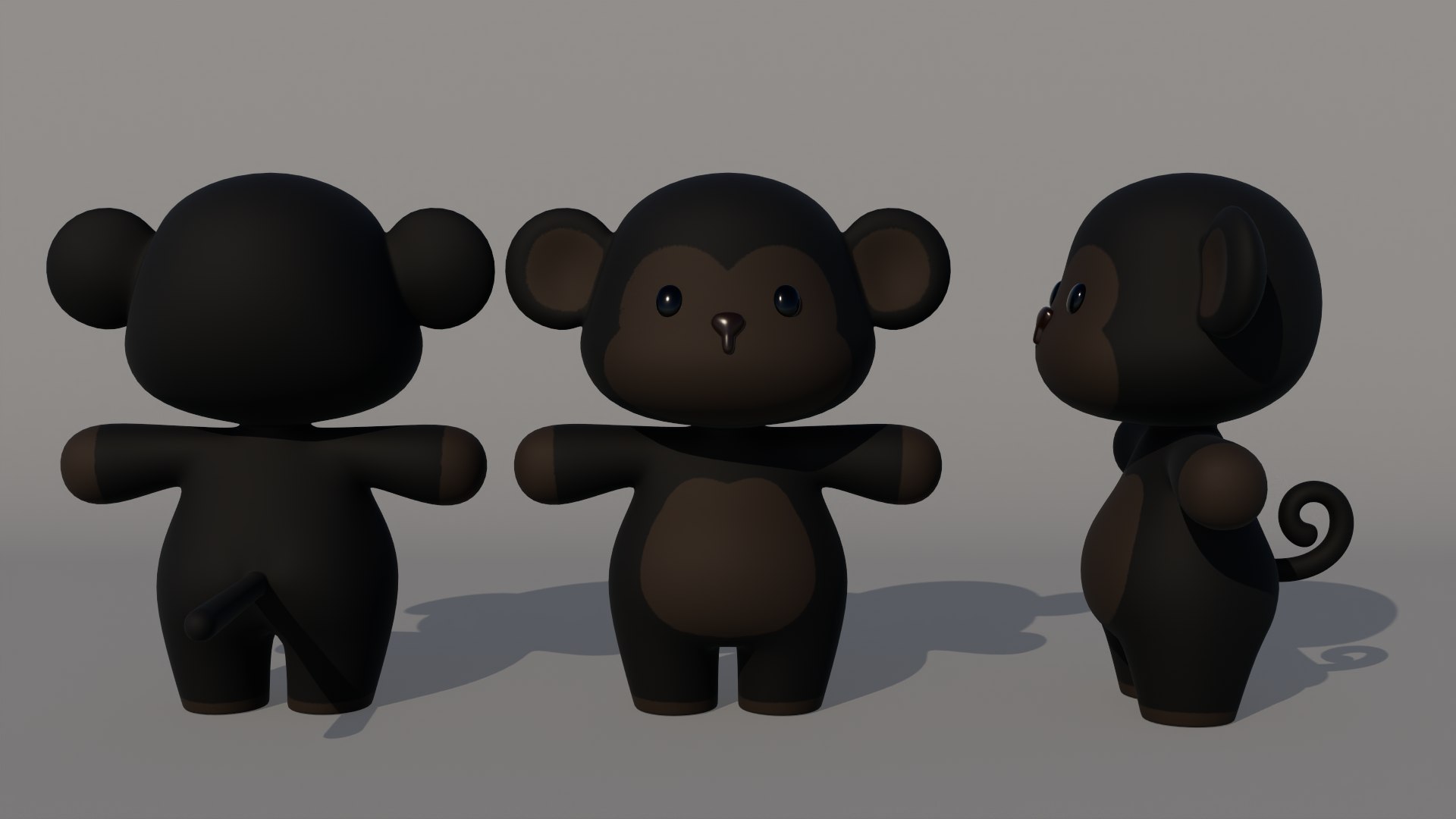 Rigged Cartoon Monkey Model - TurboSquid 2192584