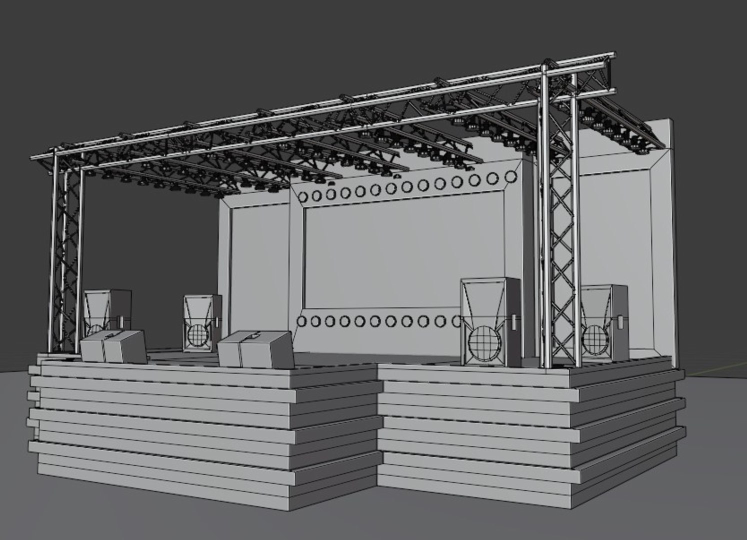 Entertainment Musical Party Concert Stage 3D Model 3D - TurboSquid 1819167