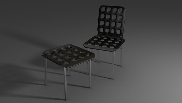 metal chair 3d model