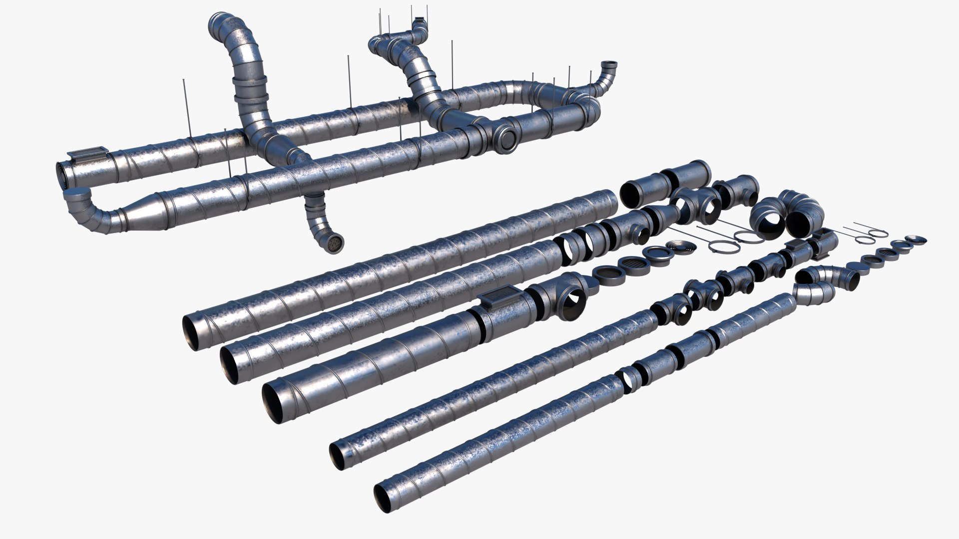 3D Ventilation System model - TurboSquid 2019324