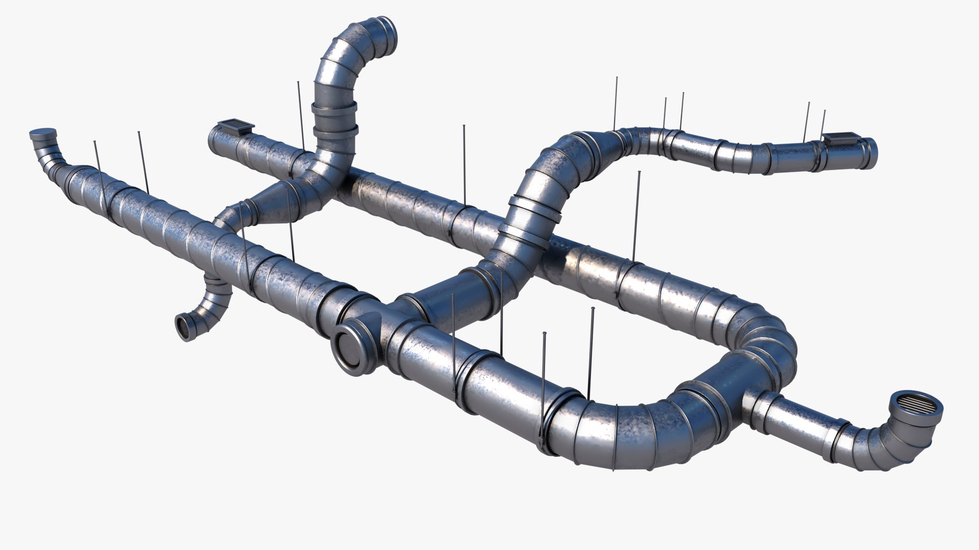 3D Ventilation System model - TurboSquid 2019324