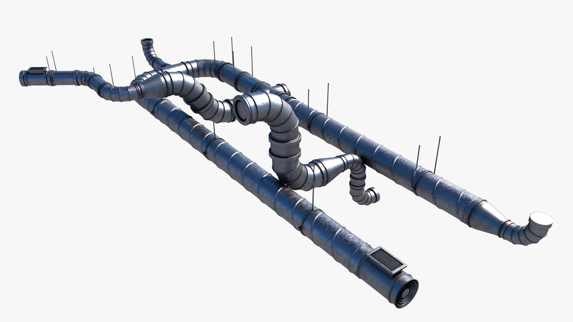 3D Ventilation System model - TurboSquid 2019324