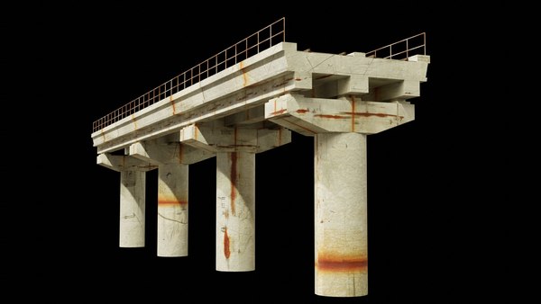 Rail flyover 3D model - TurboSquid 1746925