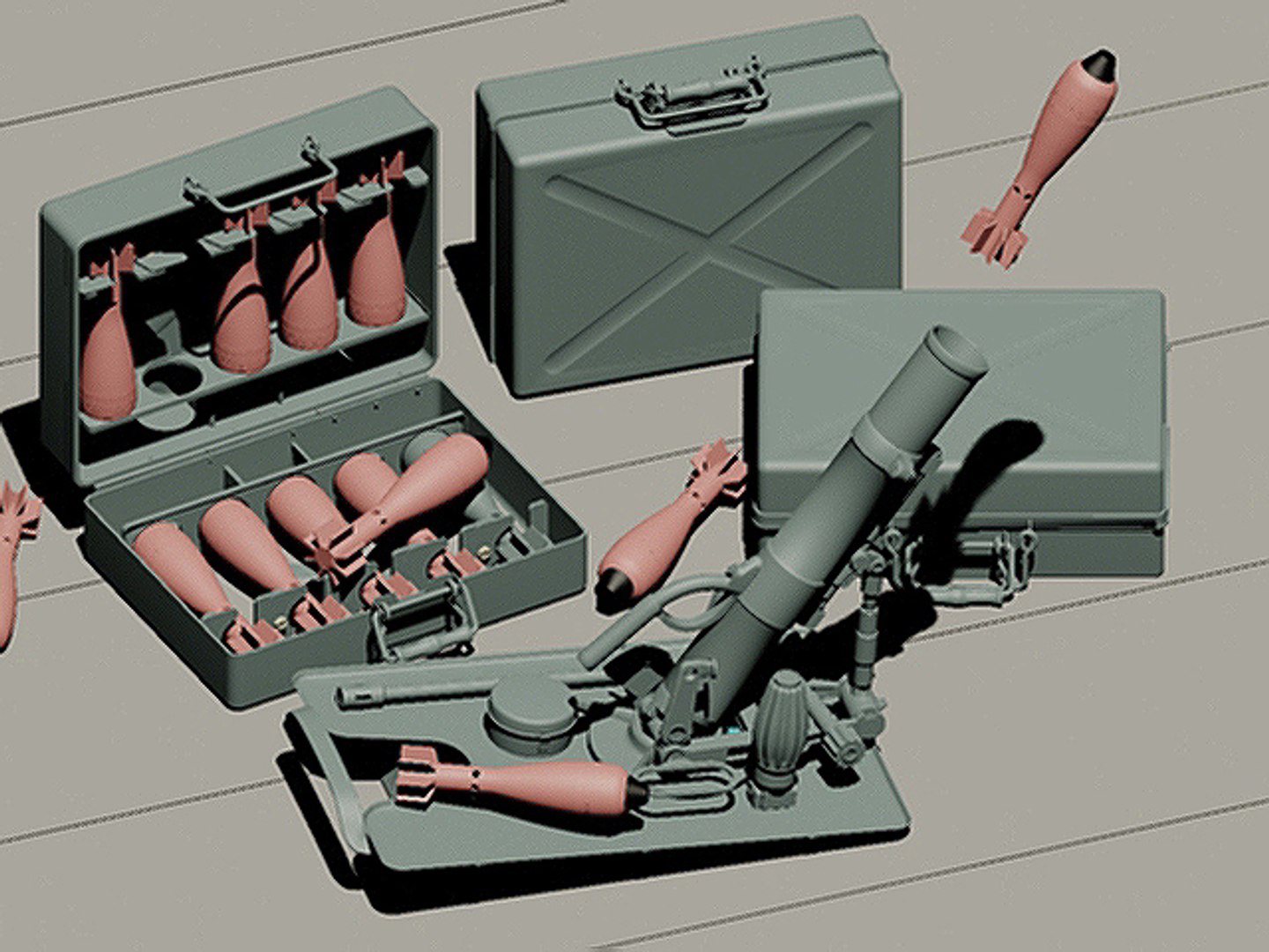 3d model wwii german 5cm leichta