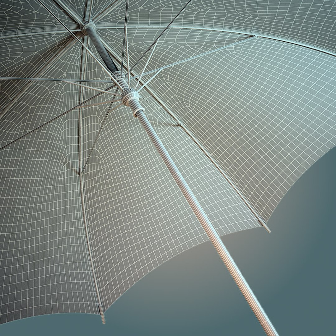 3d model umbrella animation