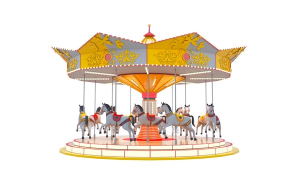 3D Carousel model - TurboSquid 1946377