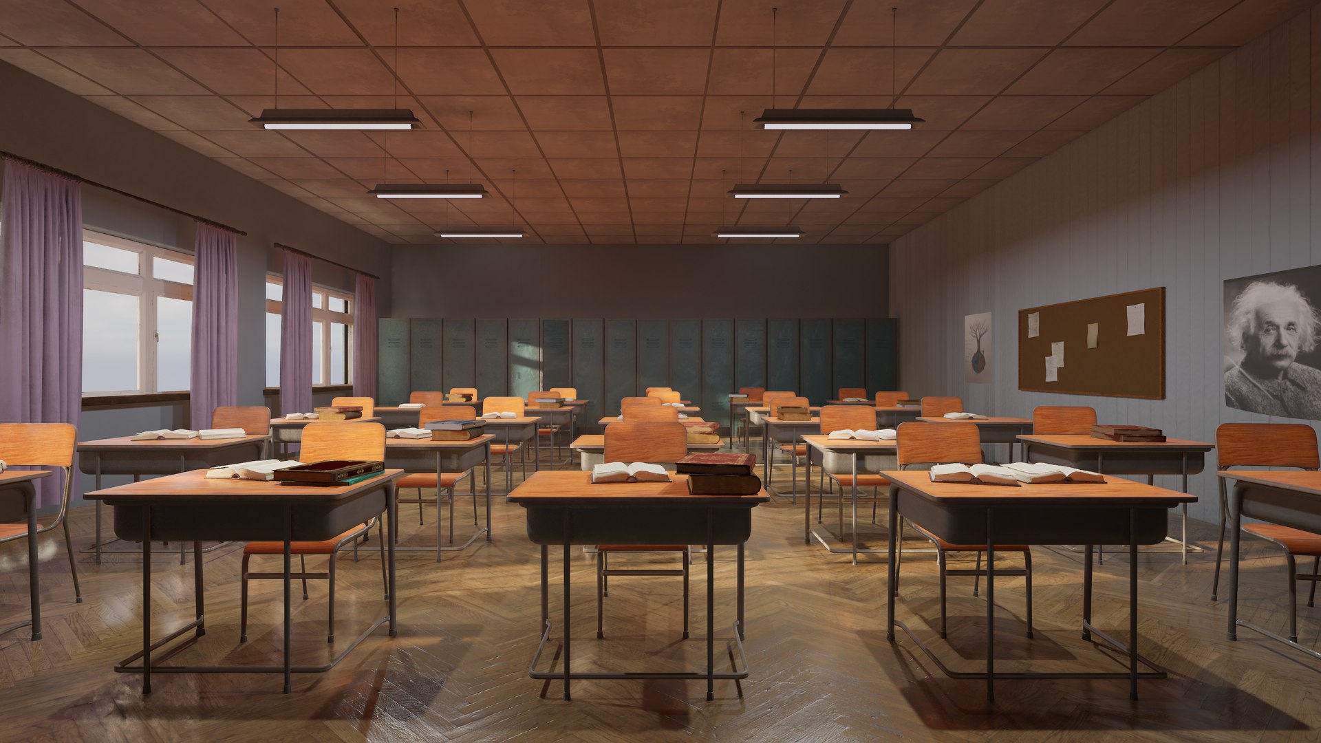 Classroom 3D - TurboSquid 2247114
