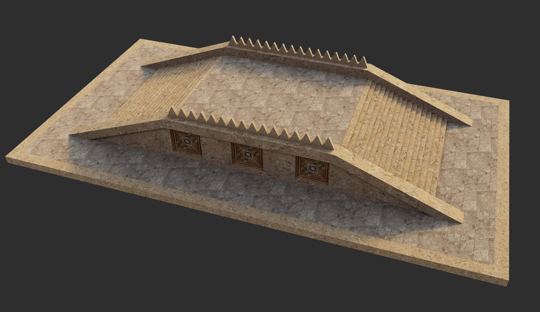 Free Ancient Stairs 3D - TurboSquid 2366328
