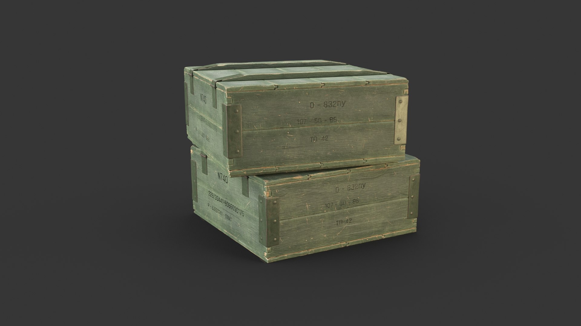 Ammo Boxes 3D Model - TurboSquid 1931415