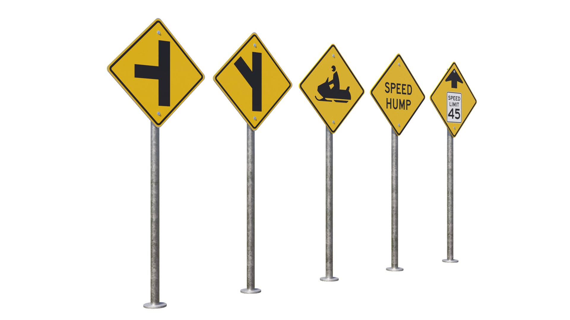 3D Road Signs Model - TurboSquid 1969275