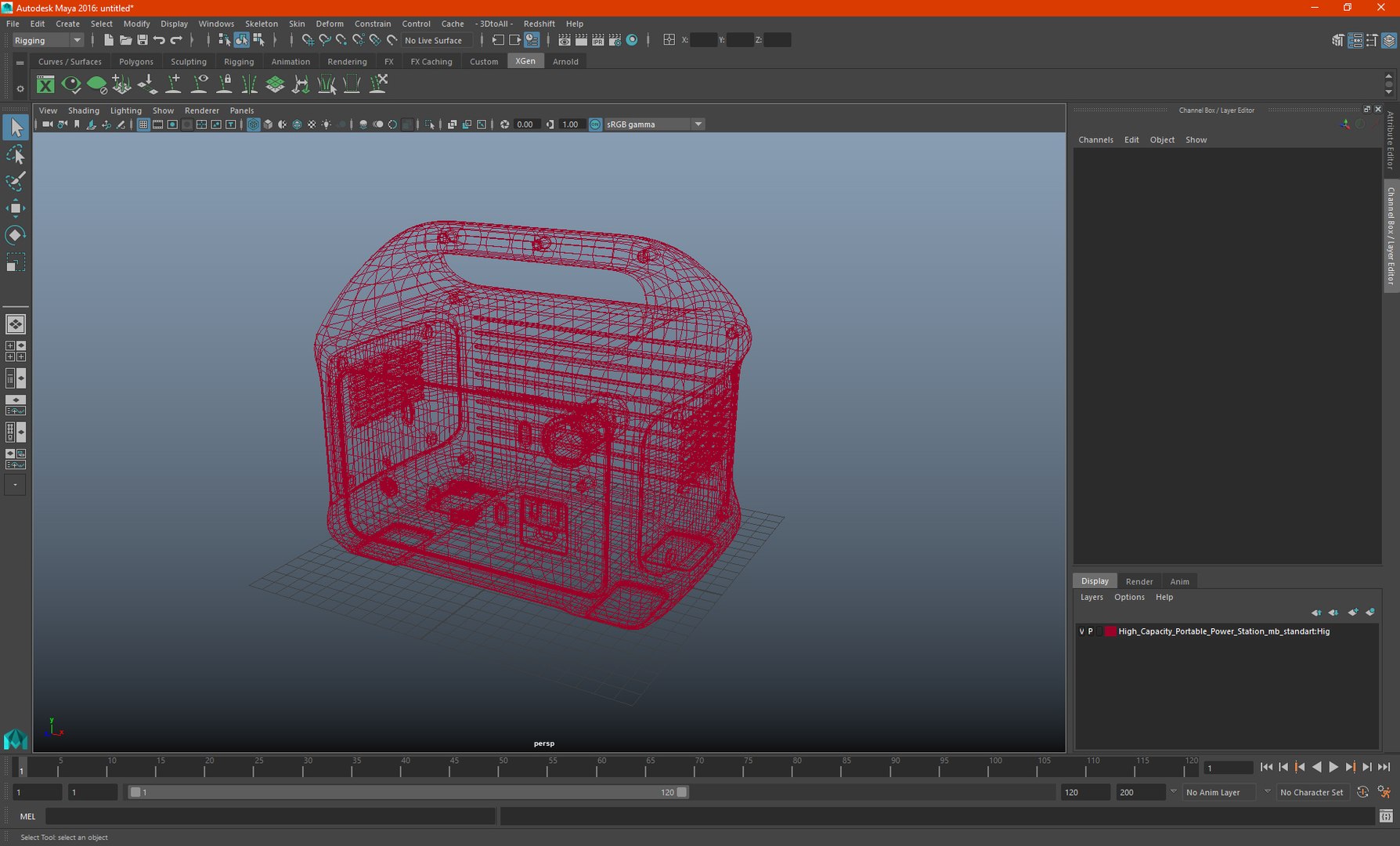 3D Model High Capacity Portable Power Station - TurboSquid 1994222
