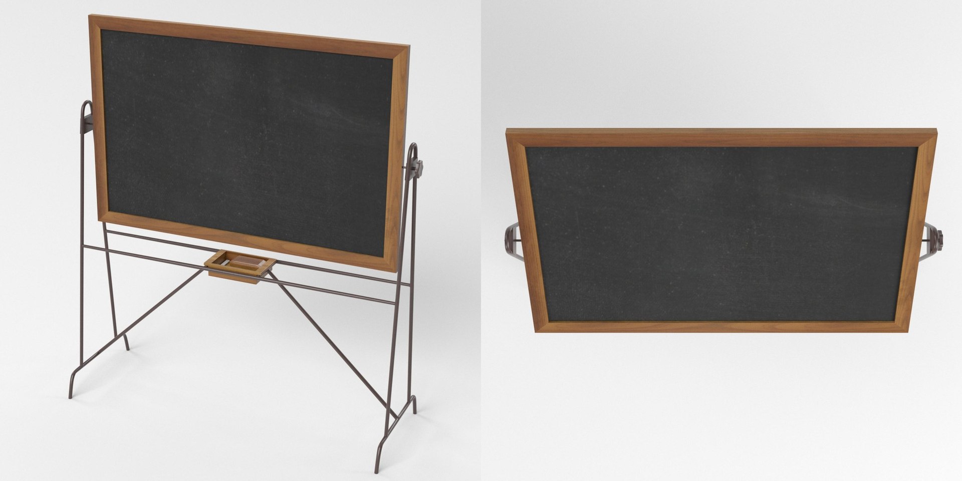 3D Reversible School Chalkboard - TurboSquid 2048238