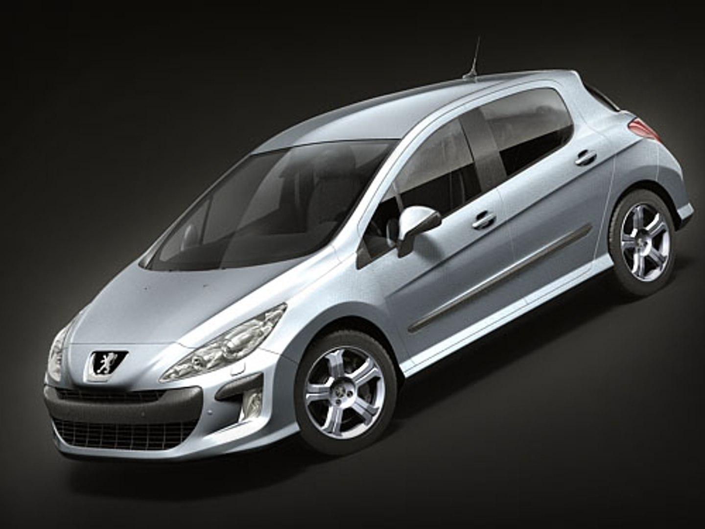 Peugeot 308 Car 3d Model
