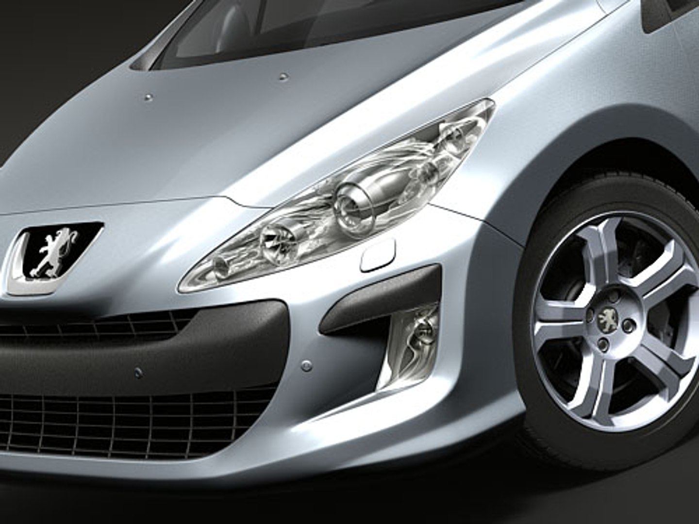 Peugeot 308 Car 3d Model